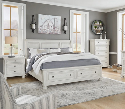 B647-57 Ashley Furniture Bolanburg Queen Panel Bed